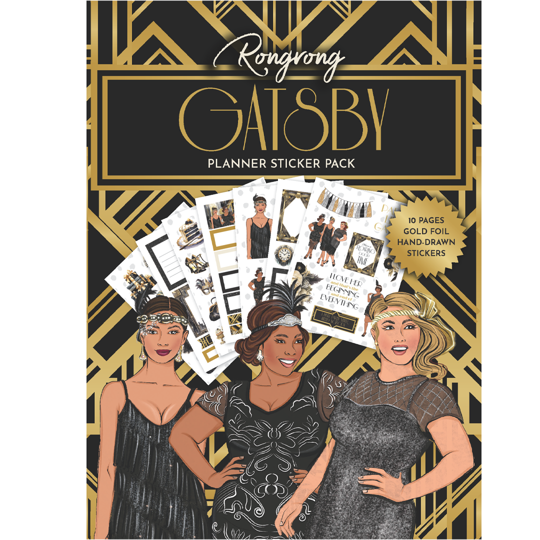 Gatsby Planner Sticker Pack [ Gold Foil ] [ December] (Set of 6 ...